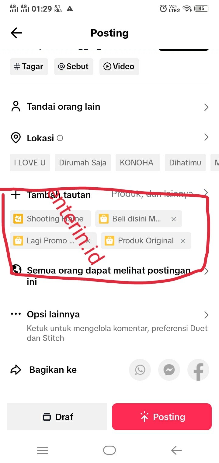 Cara Memunculkan Keranjang Kuning TikTok : Link Belanja di Video - Enter In