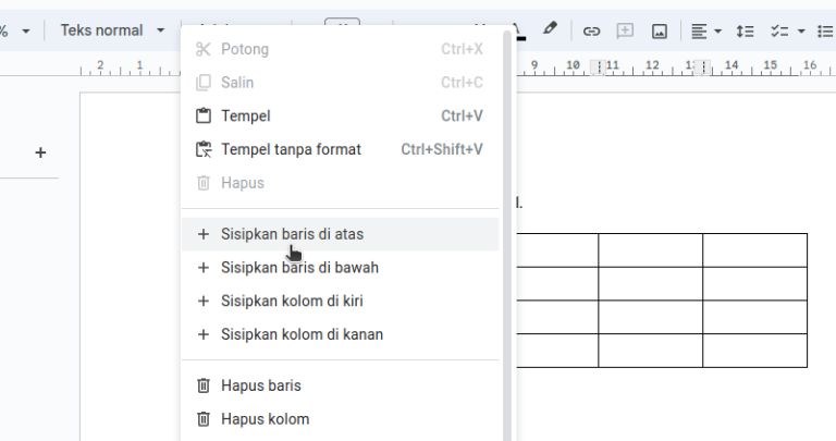 Cara Membuat Tabel di Google Docs Lengkap setiap Tahapnya - Enter In